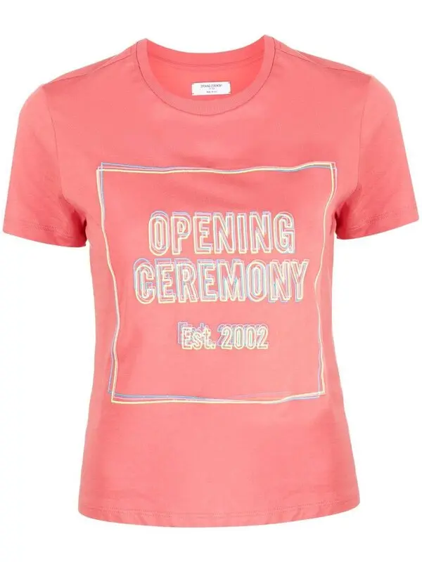 Opening Ceremony Box Logo Print T-shirt