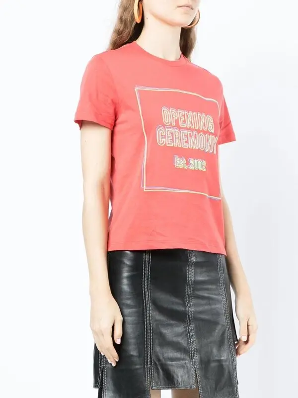 Opening Ceremony Box Logo Print T-shirt