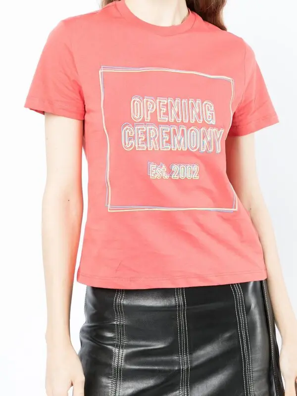 Opening Ceremony Box Logo Print T-shirt