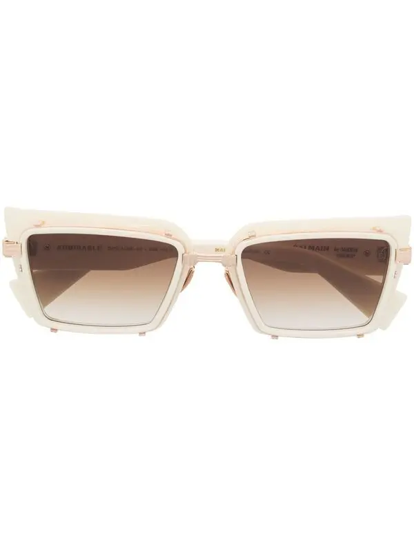 Balmain Rectangle-frame Sunglasses
