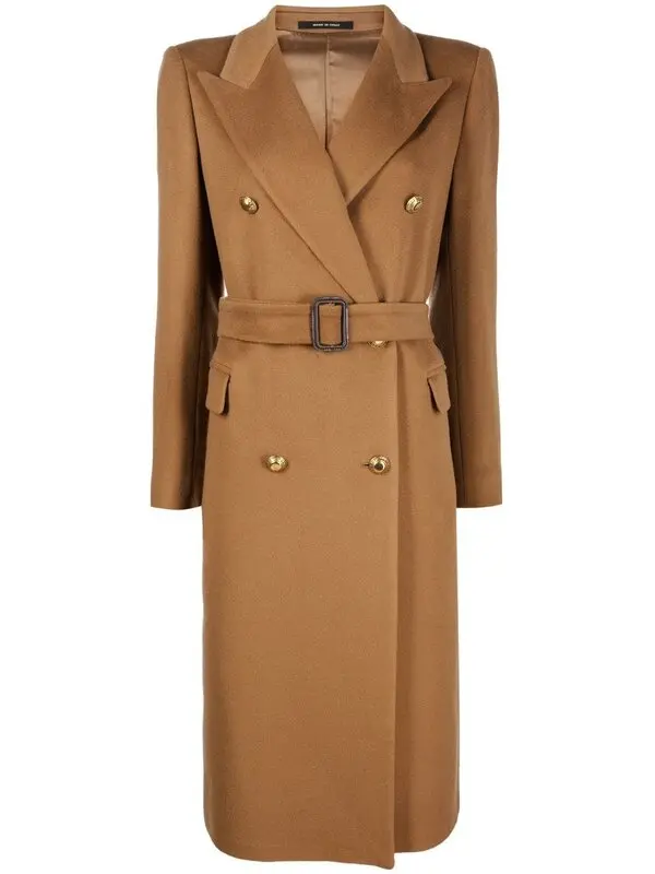 Tagliatore Jole Double-breasted Trench Coat - Brown