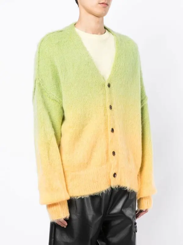 Stolen Girlfriends Club Altered State V-Neck Cardigan - Yellow