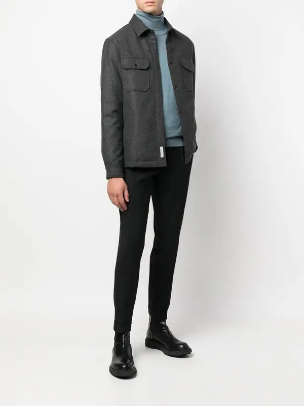 PT TORINO Charm-detailored Trousers - Black