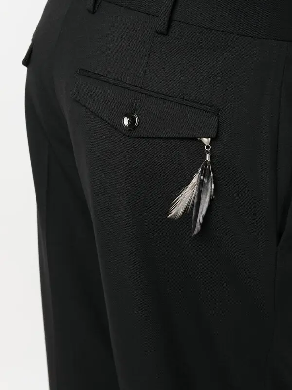 PT TORINO Charm-detailored Trousers - Black