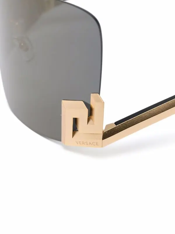 Versace Mirrored Shield Sunglasses