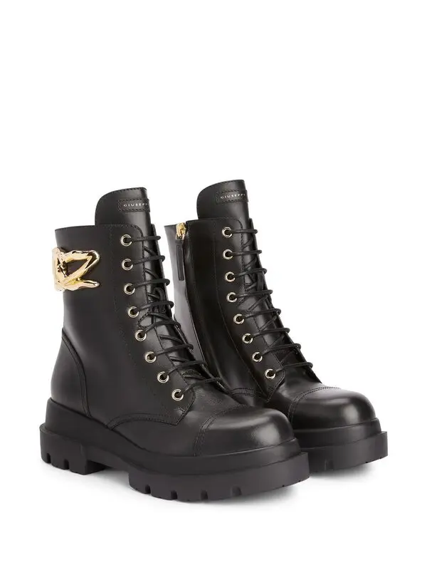 GIUSEPPE ZANOTTI Tankie Lace-up Boots - Black