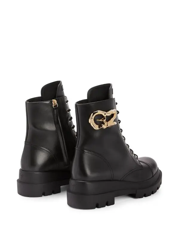 GIUSEPPE ZANOTTI Tankie Lace-up Boots - Black