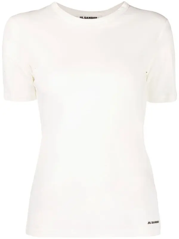 JIL SANDER Round-neck Short-sleeve T-shirt - White