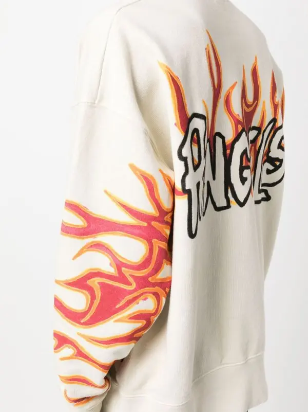 Palm Angels Graffiti-print Logo Sweatshirt