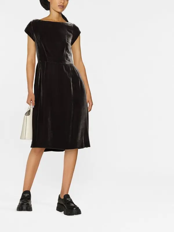 Aspesi Cap-sleeve Dress - Grey