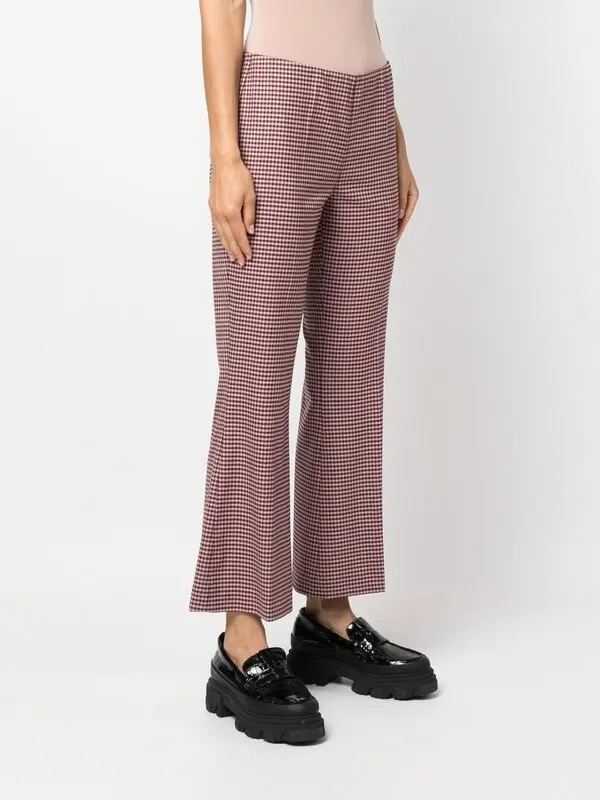 P.a.r.o.s.h Houndstooth Flared Trousers