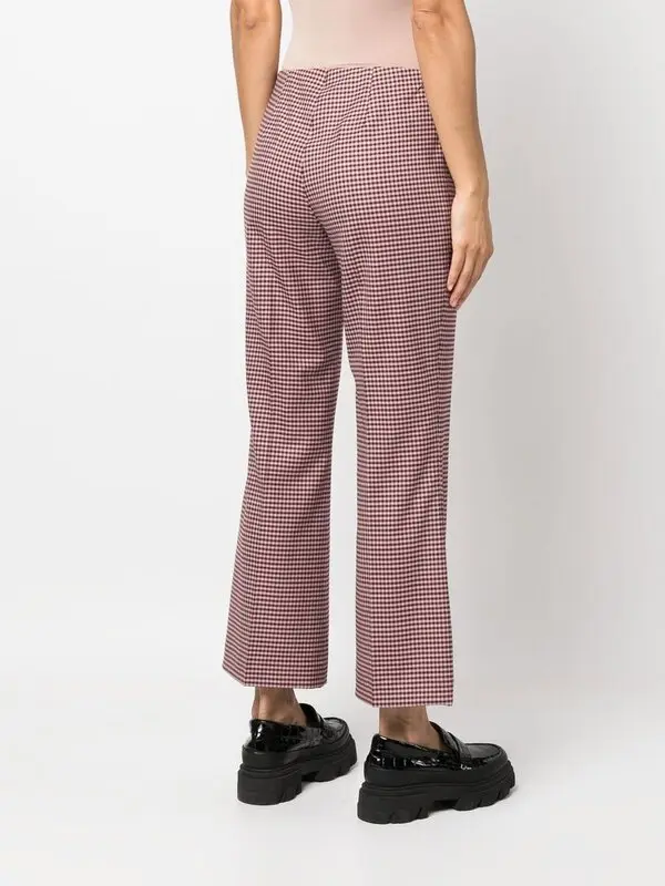 P.a.r.o.s.h Houndstooth Flared Trousers