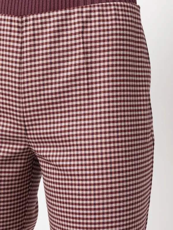 P.a.r.o.s.h Houndstooth Flared Trousers