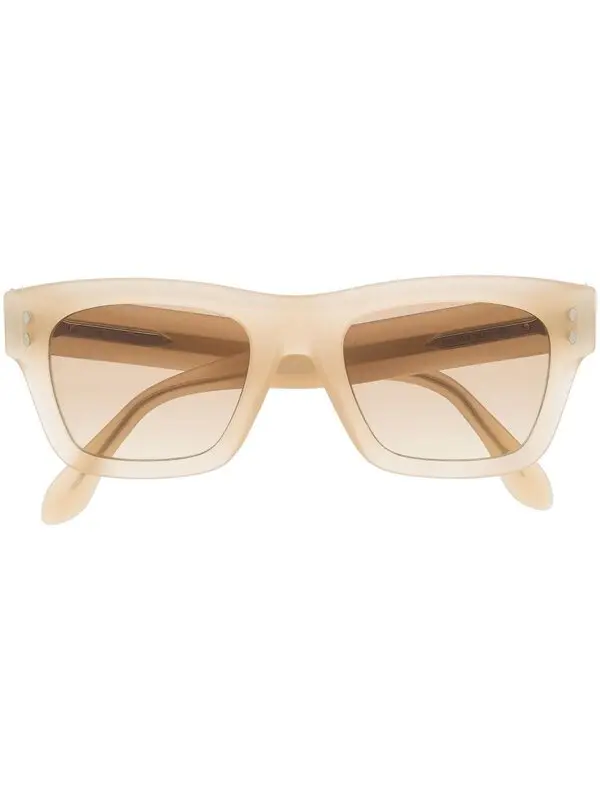 Isabel Marant Square Tinted Sunglasses - Neutrals