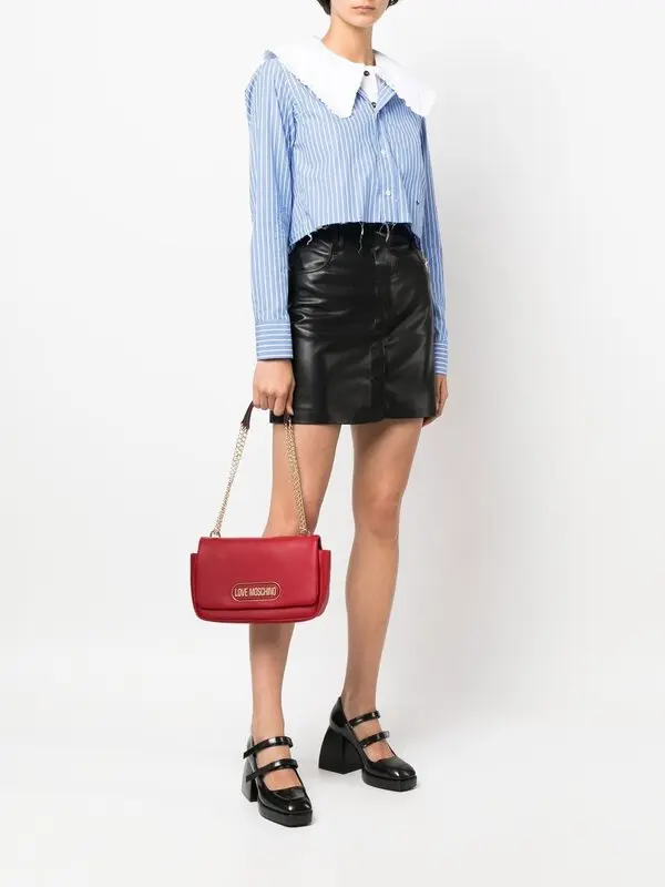 Moschino Logo-embellished Shoulder Bag