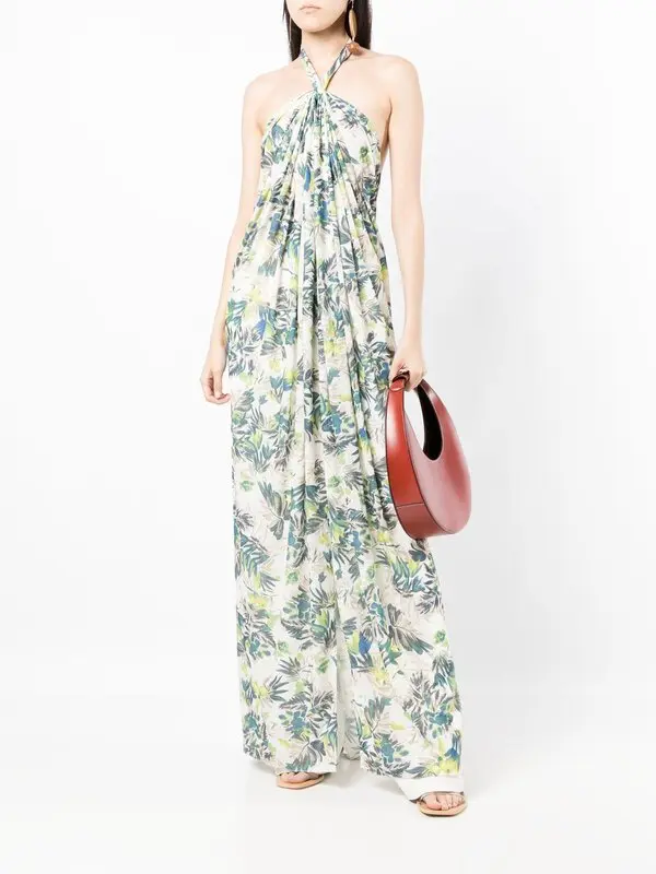 BAMBAH Petra Tropical-print Maxi Dress