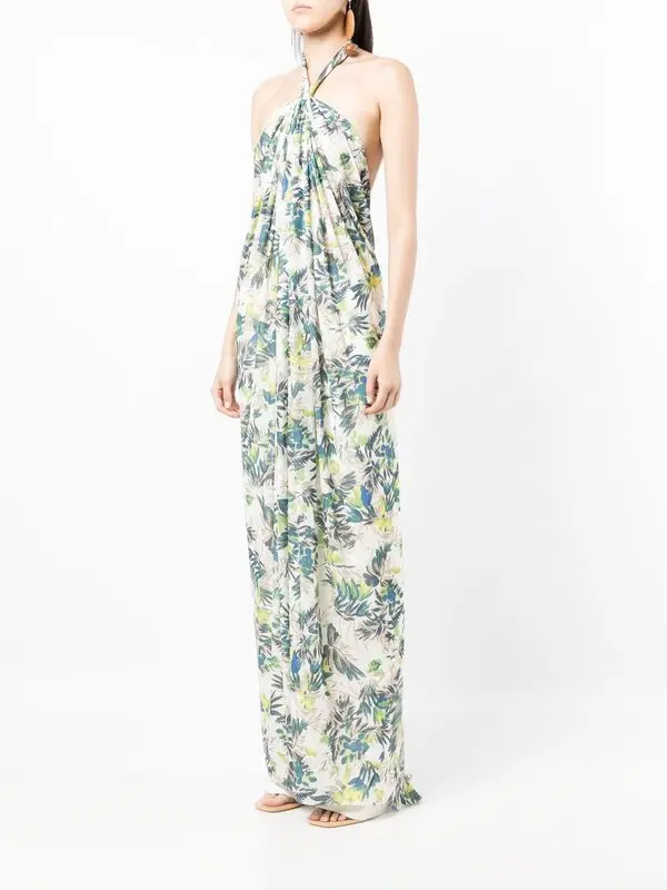 BAMBAH Petra Tropical-print Maxi Dress