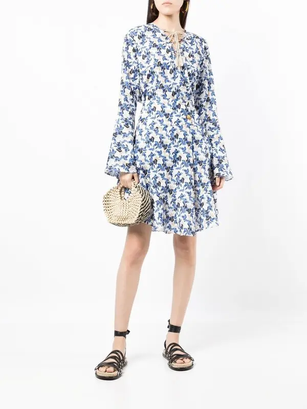 BAMBAH Floral-print Asymmetric Skirt