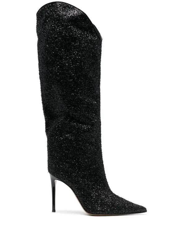 Alexandre Vauthier 110mm Sequin Knee-high Boots
