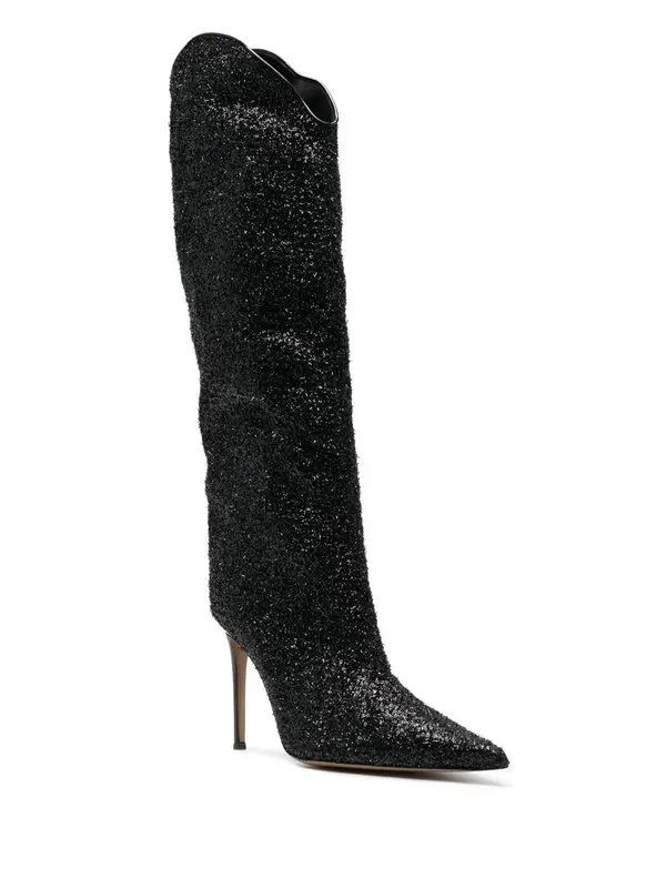 Alexandre Vauthier 110mm Sequin Knee-high Boots