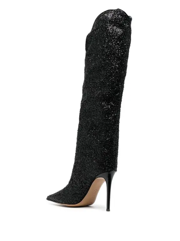 Alexandre Vauthier 110mm Sequin Knee-high Boots