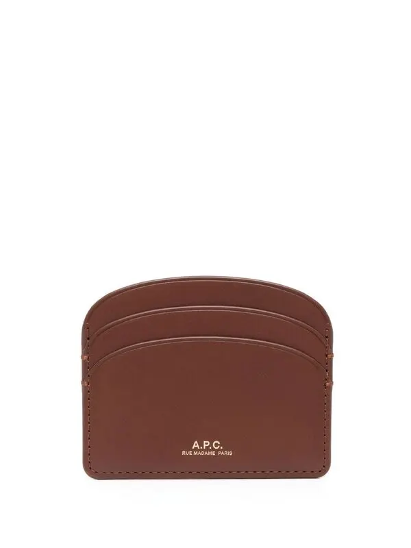 A.p.c. Foil-print Cardholder - Brown
