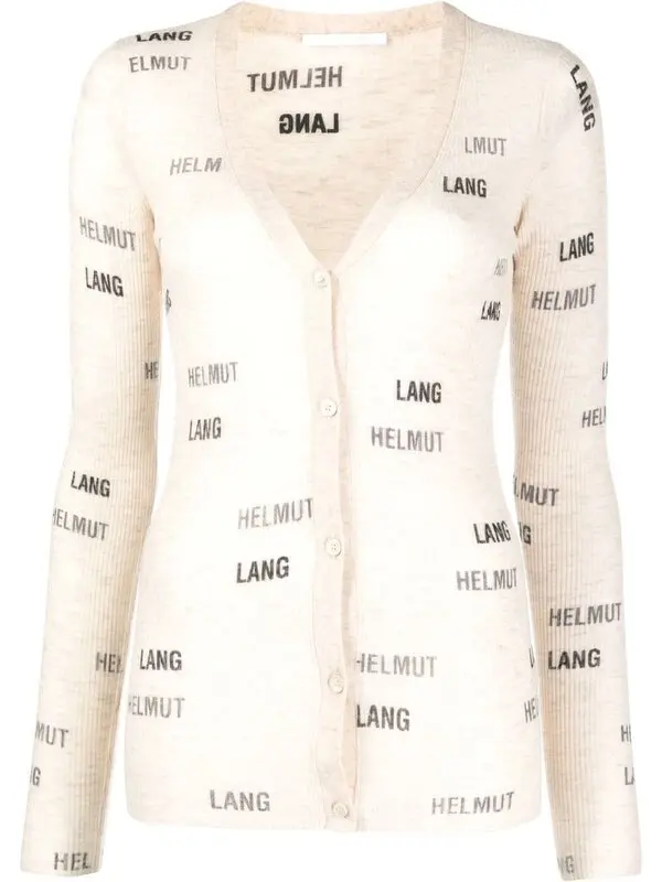 Helmut Lang Logo-print Cardigan