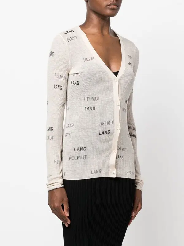 Helmut Lang Logo-print Cardigan