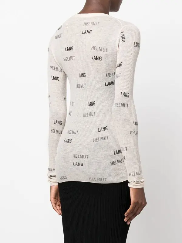 Helmut Lang Logo-print Cardigan