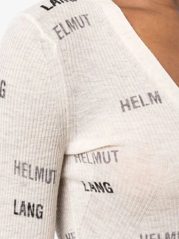 Helmut Lang Logo-print Cardigan