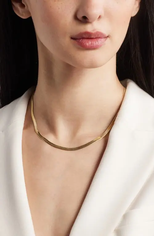 Nordstrom Herringbone Chain Necklace - Gold