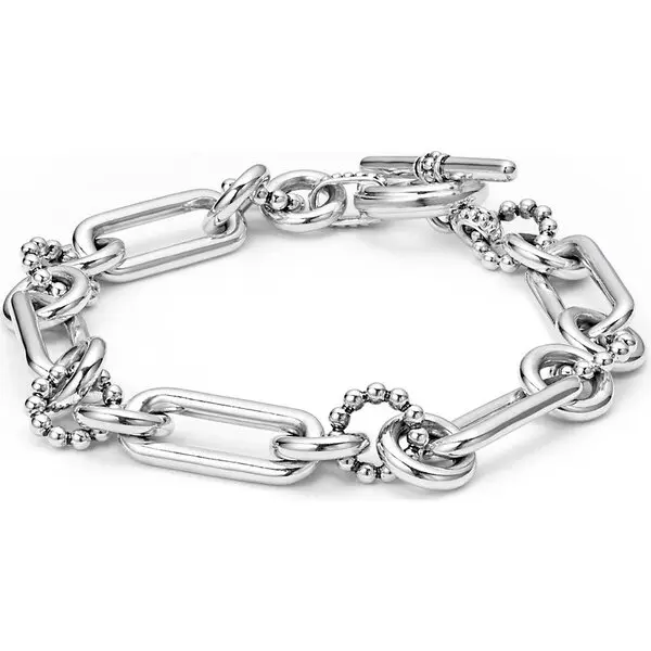 Lagos Signature Caviar Link Bracelet - Silver
