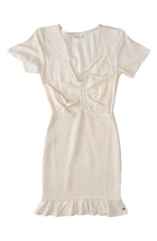 Roxy Smocked Ruched Dress