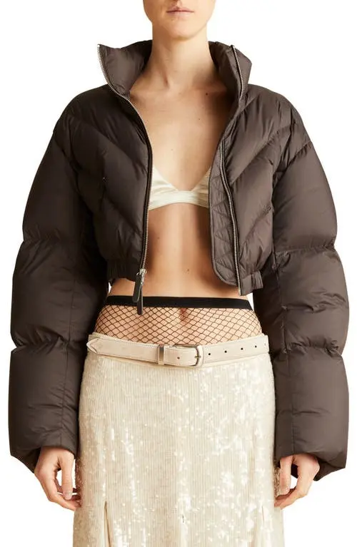 Khaite The Farine Crop Down Puffer Jacket