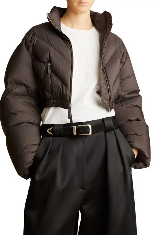 Khaite The Farine Crop Down Puffer Jacket