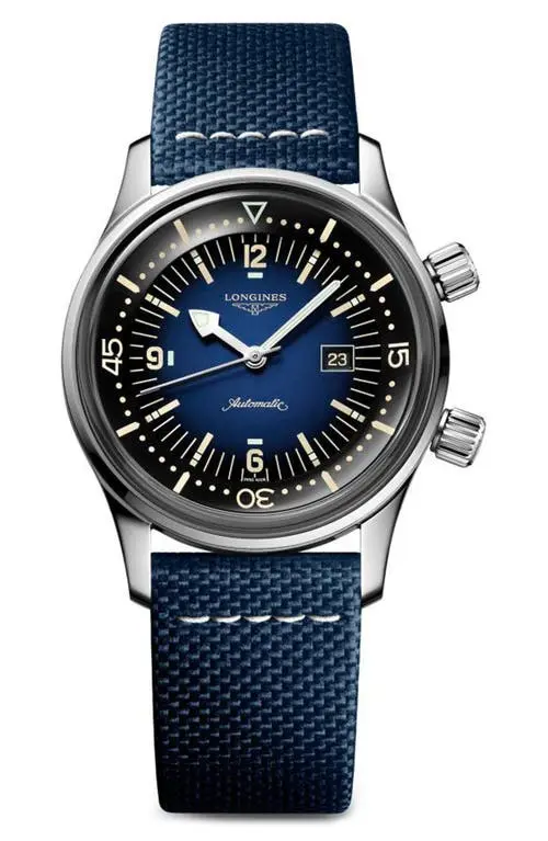 LONGINES Legend Diver Automatic Strap Watch - Blue