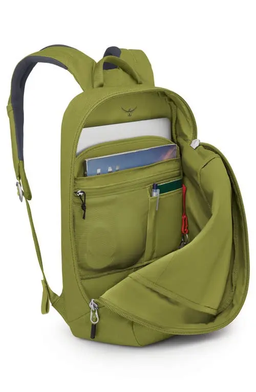 OSPREY Large Arcane Recycled Polyester Commuter Backpack - Matcha Green Heather