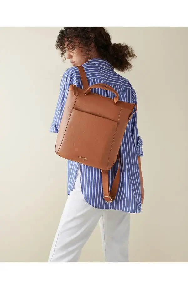 cole haan grand ambition leather backpack Small Convertible Luxe Backpack-u06446-Dark Chocolate  Saudi Arabia Crafted from leather Cole Haan Grand Ambition Leather