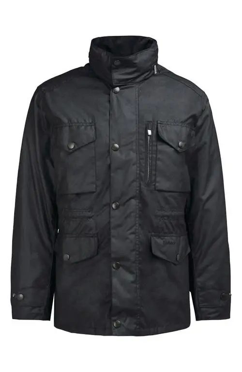 Barbour Weatherproof Waxed Cotton Jacket - Black/classic