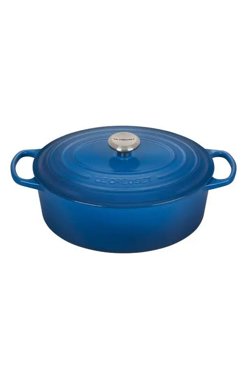 LE CREUSET Signature 9.5-quart Oval Cast Iron Dutch Oven - Marseille