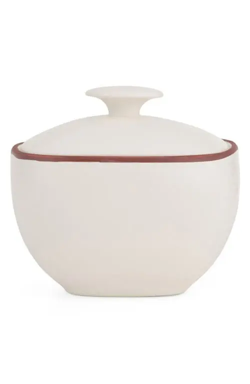NAMBE Taos Covered Sugar Bowl - White