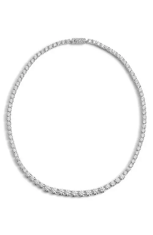 Nadri Cubic Zirconia Collar Necklace - Silver