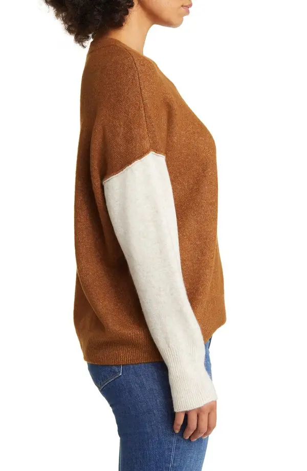 Vince Camuto Colorblock Relaxed Fit Sweater