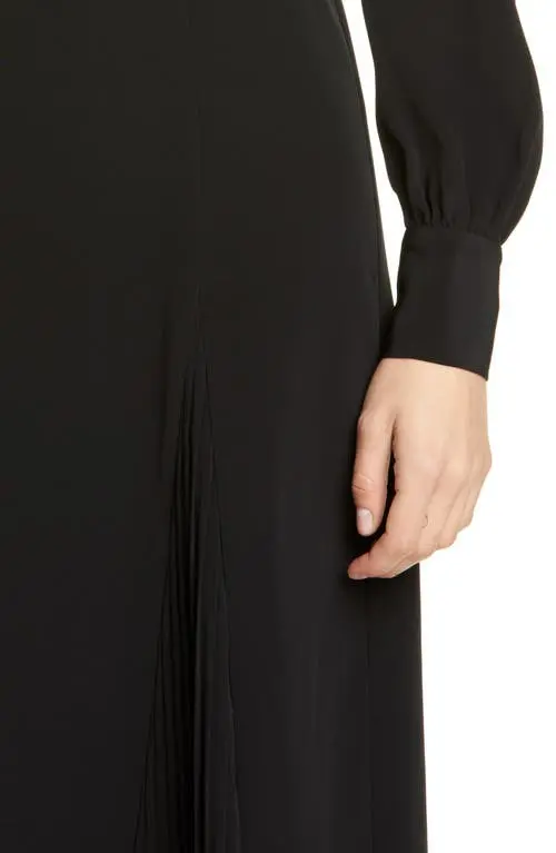 Co Essentials Pleated Panel Midi Dress