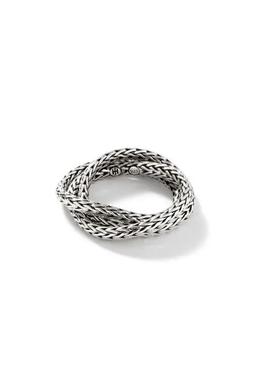 John Hardy Classic Chain Layered Ring - Silver