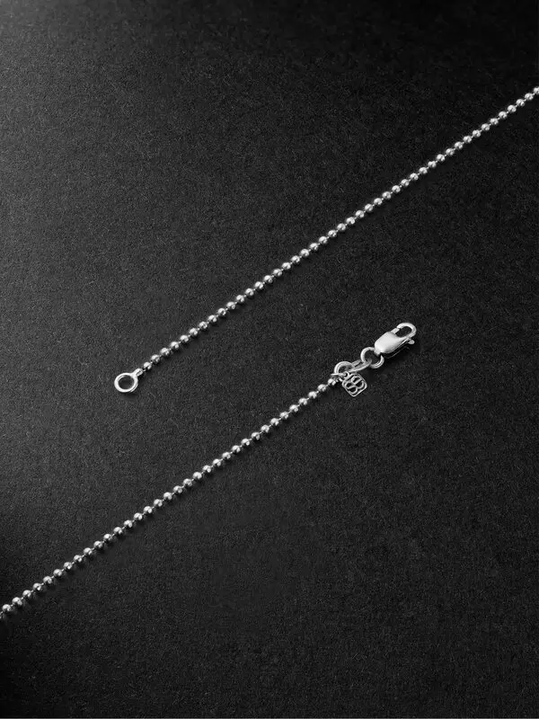 SYDNEY EVAN Large Moon Sapphire Pendant Necklace