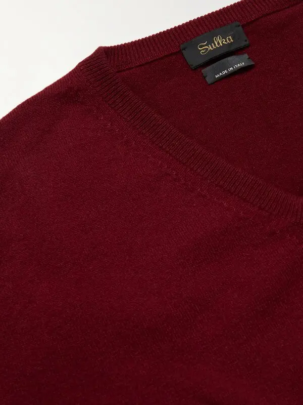 SULKA Cashmere V-neck Sweater