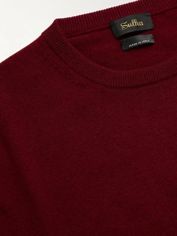 SULKA Cashmere Crew-neck Sweater