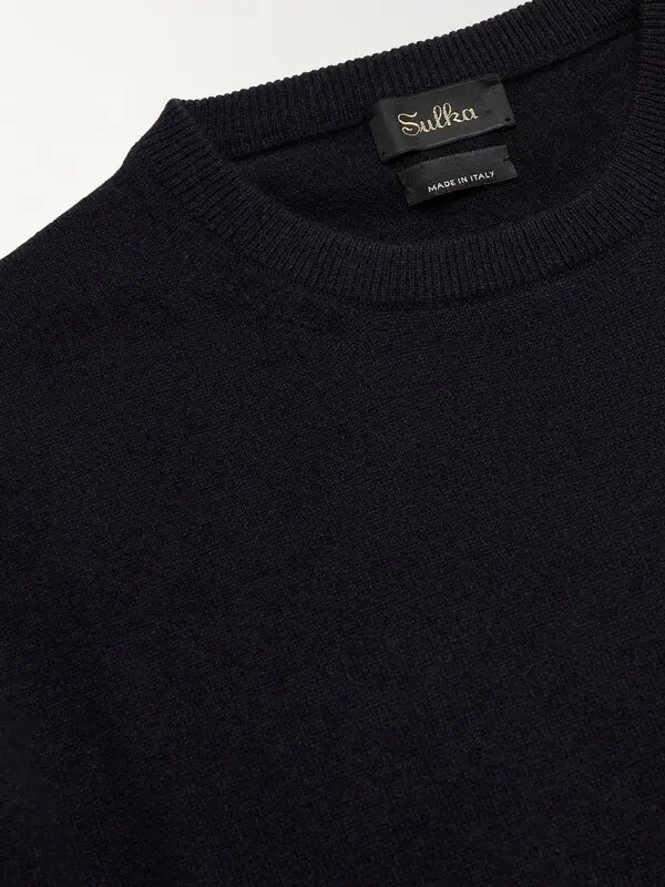 SULKA Cashmere Crew-neck Sweater