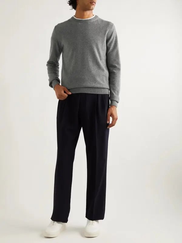 SULKA Cashmere Crew-neck Sweater